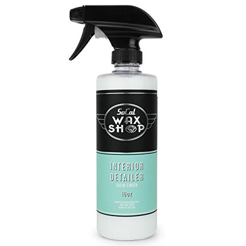 SoCal Wax Shop Interior Detailer - Matte Satin Finish Car Interior Cleaner and Protectant for Plastic, Rubber, and Vinyl - Car Detailing Products, Cleaning Supplies and Auto Care Accessories