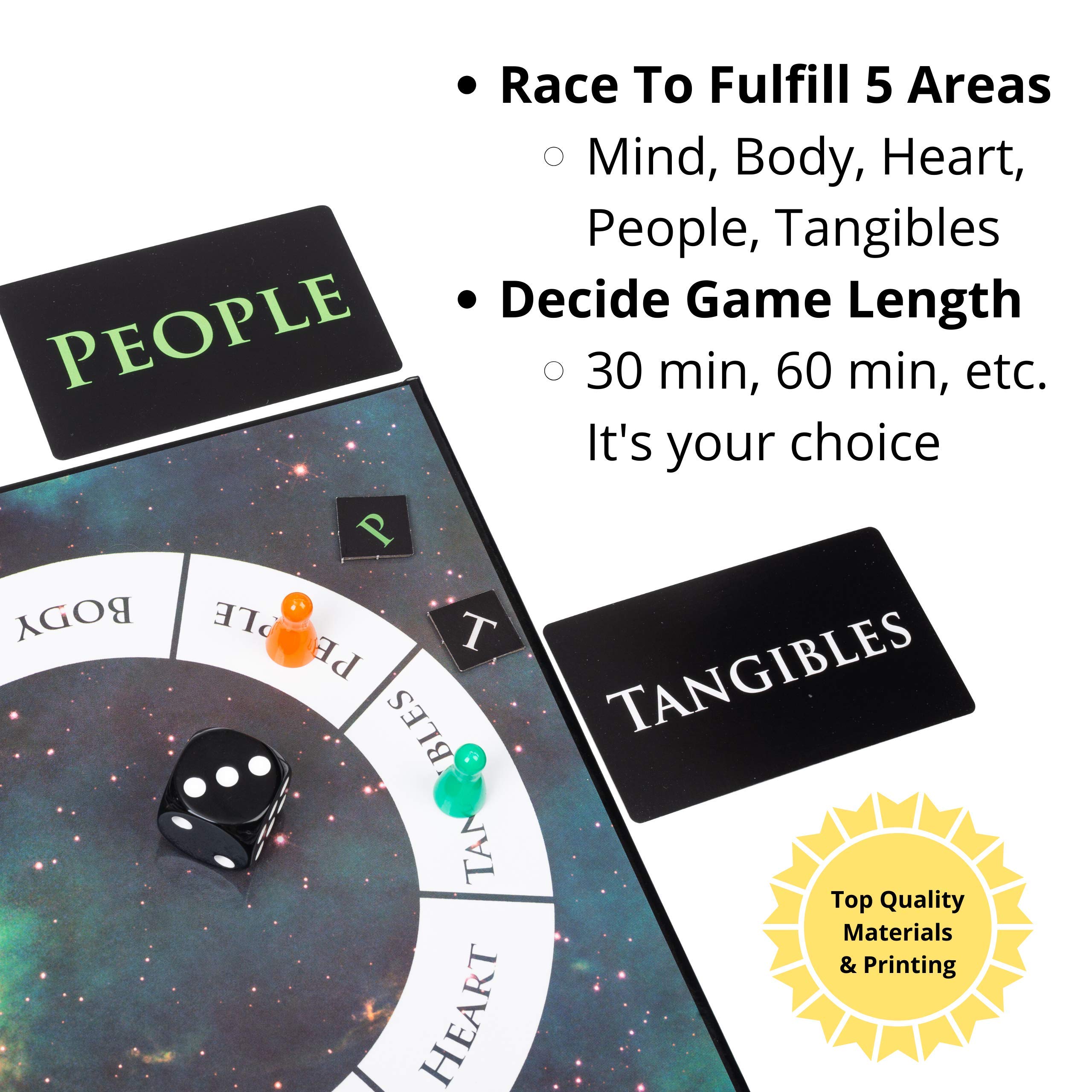 Better Me Self Improvement Game - Board Game for Couples, Friends or Family Games Night, Self Help Group Therapy Games, Counseling Games for Teens, Relationship Date Night Ideas