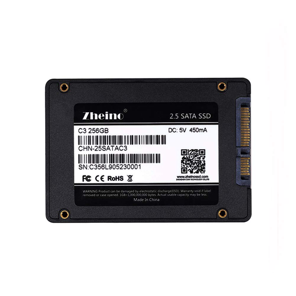 Zheino SSD 256GB C3 2.5" SATA3 3D Nand Internal Solid State Drive for PC Laptop