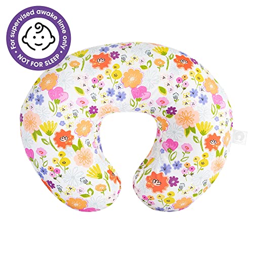 Boppy Original Support Nursing Pillow, Multicolor Spring Flowers, Ergonomic Breastfeeding, Bottle Feeding, and Bonding, Firm Hypoallergenic Fiber Fill, Removable Cover, Machine Washable