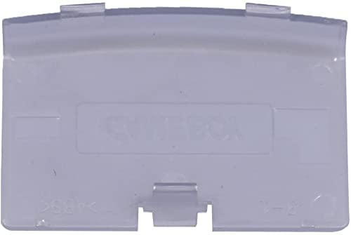 Clear Battery Cover Case Back Door Part for Nintendo Gameboy Advance GBA Case Repair Back Door Replacement Part (White)