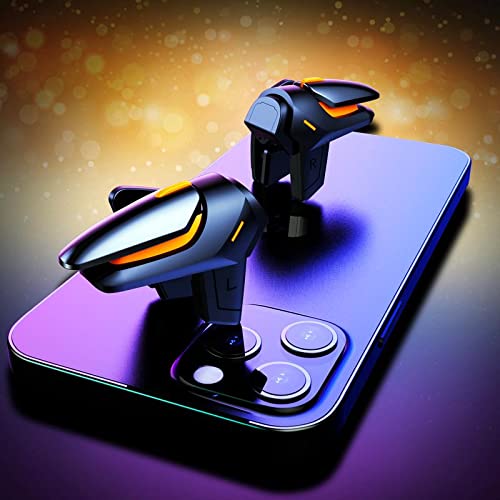 BoxWave Gaming Gear Compatible with Samsung Galaxy A21s - Touchscreen QuickTrigger Auto, Trigger Buttons Autofire Gaming Mobile FPS - Jet Black