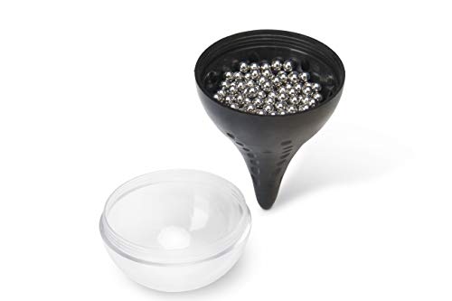 VOOV Contemporary Premium Decanter Cleaning Set with Glass Decanter, UNIQUE FOLDABLE Drying Stand, Cleaning Beads, Cleaning Brush and Microfiber Drying Cloth