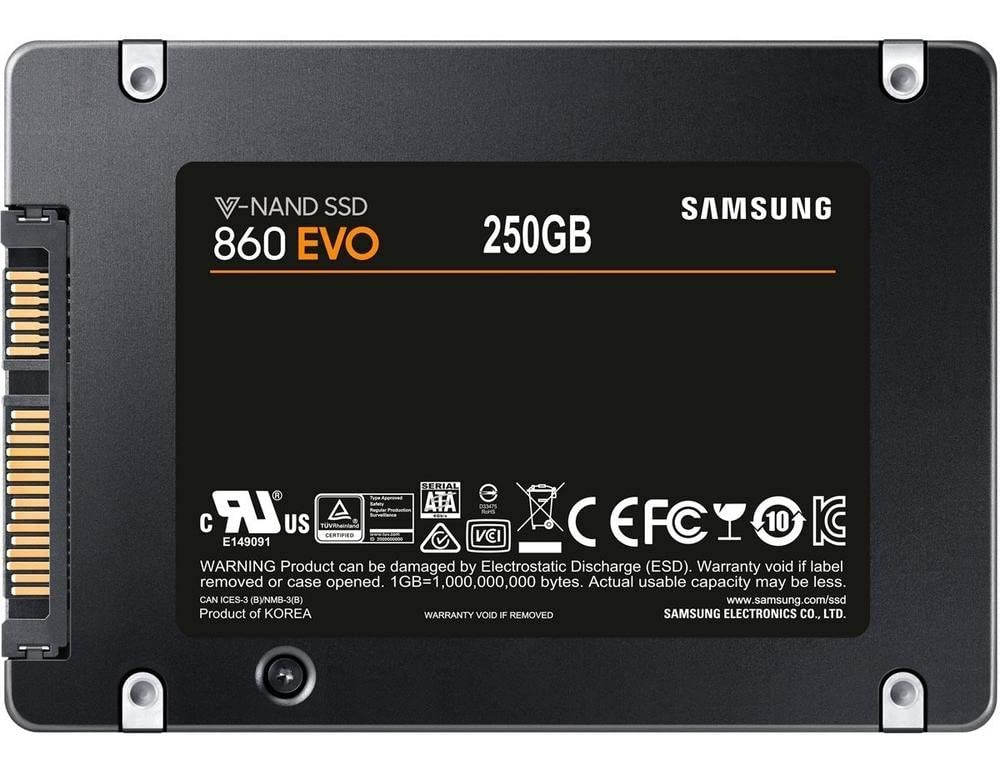 SAMSUNG 860 EVO 250GB 2.5-Inch SATA III Internal SSD (MZ-76E250E)