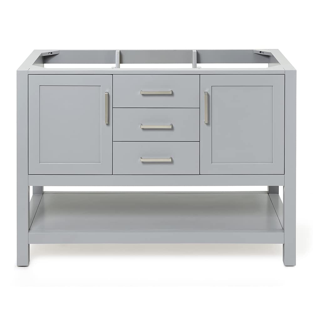 ARIEL Bayhill 48" Single Sink Base Cabinet in Grey