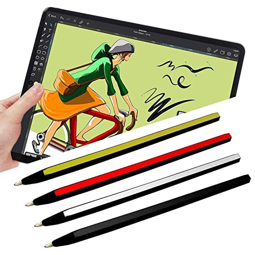 CactusAngui Touch Screens Stylus Pens, Soft Nib Capacitive Touch Screen Stylus Pencil Mobile Phone Tablet Accessory Compatible with Laptop Kindle ipad iPhone Samsung - Red