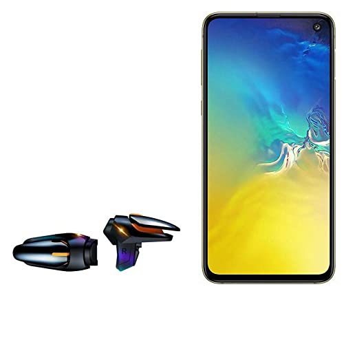 BoxWave Gaming Gear Compatible with Samsung Galaxy S10e - Touchscreen QuickTrigger Auto, Trigger Buttons Autofire Gaming Mobile FPS - Jet Black