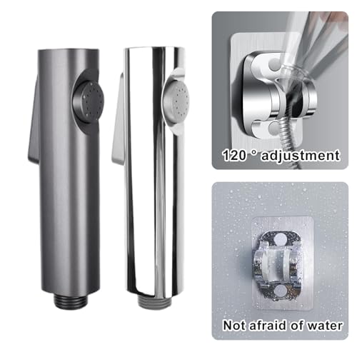 Adjustable Pressure Handheld Bidet Sprayer Set For Toilet ABS Diaper With Hose & Holder Simple Installation