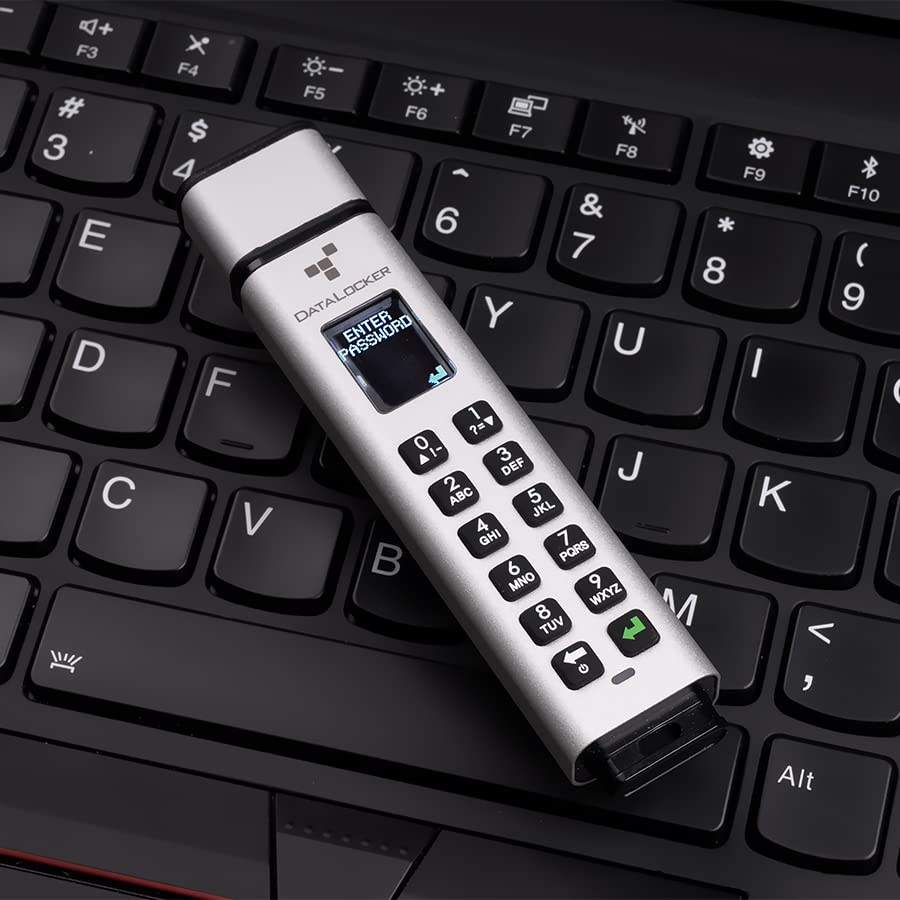DataLocker Sentry K350 16GB Encrypted USB Flash Drive Keypad, Easy Screen Guided Setup AES 256, TAA Compliant Ruggedized Mil-Std 810-G, IP68 OS Independent, USB-A, FIPS 140-3 Level 3 Pending