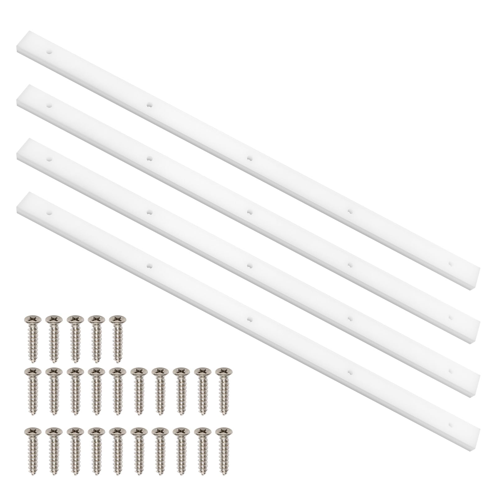 4PCS Crosscut Sled, Catcan Table Saw Sled Kit with Predrilled Holes and 25 Screws, 3/4" x 3/8" x 17" Miter Bars for Table Saw for T Tracks Woodworking, Router Table and Bandsaws (4)