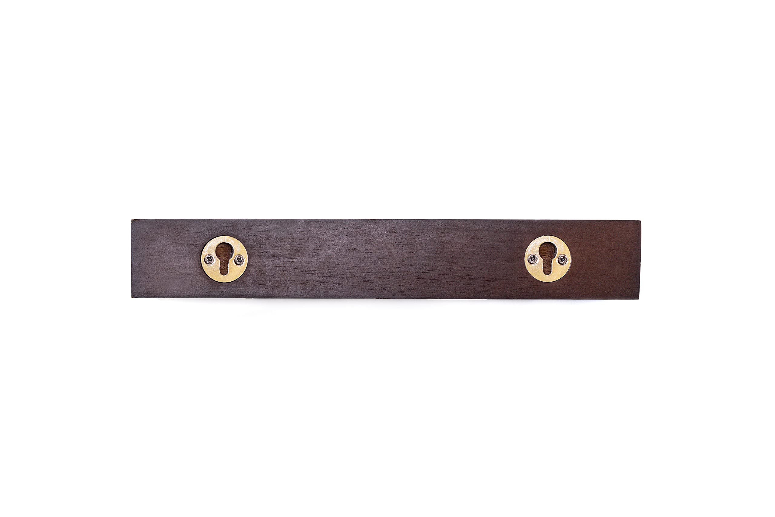 Belt Hanger for Closet -Beechwood Belt Organizer for Closet (10.75β x 2.5β x 1.7β)- Belt Holder for Closet w/Mount Hardware - Dark Wood Finish Belt Rack for Closet- Belt Hangers for Men for 10 Belts