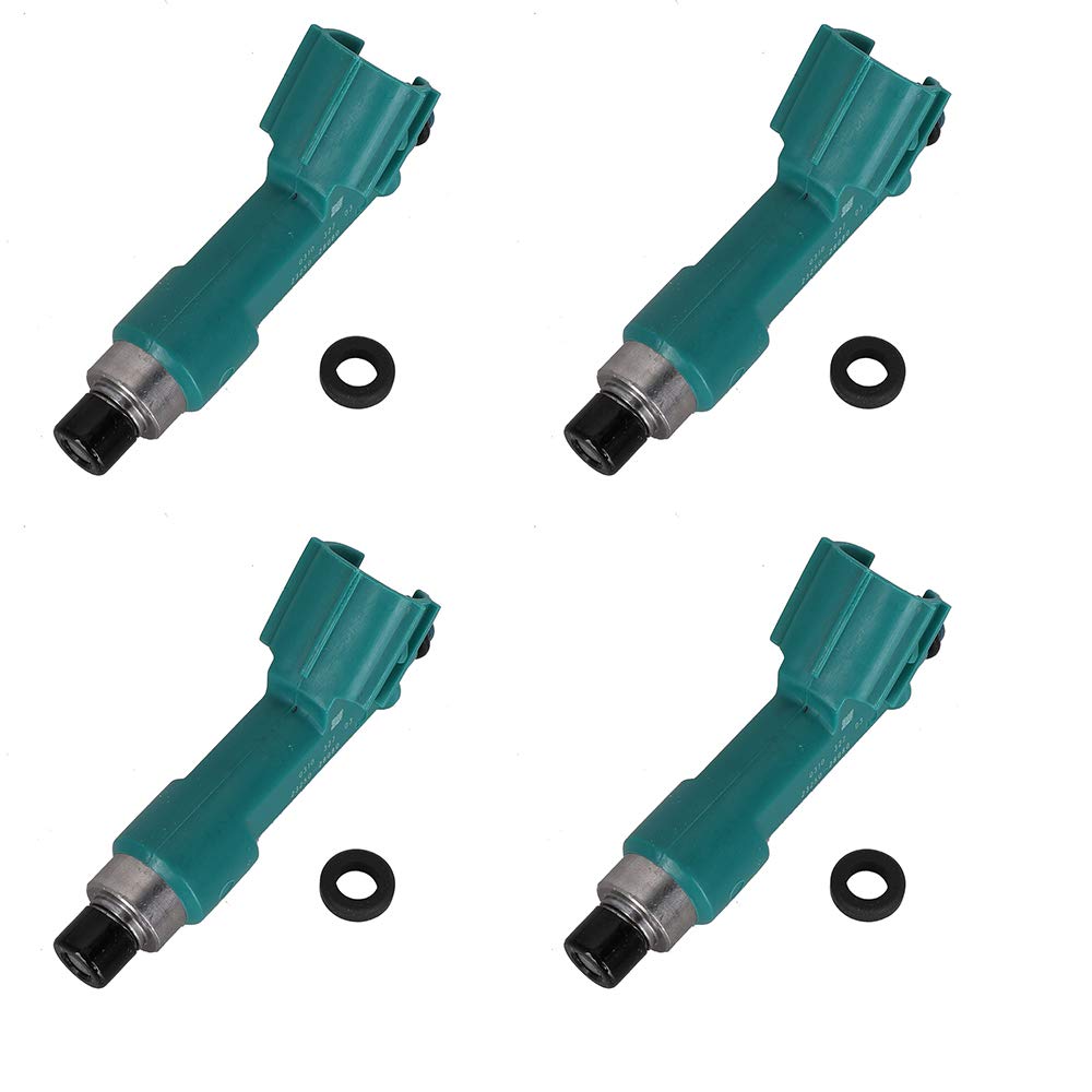 4PCS Fuel Injectors Compatible with 2.4L Toyota Camry, Corolla, Rav4, Highlander, Matrix, Solara, Scion tC, xB - Replace 23250-28060 23209-0H050 23209-28060