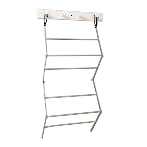 Homz Off the Off the Wall Organization Drying Rack, White