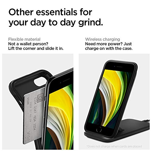 Spigen Rugged Armor Designed for iPhone SE 2022 Case/iPhone SE 3 Case 2022 / iPhone SE 2020 Case/iPhone 8 Case/iPhone 7 Case - Matte Black