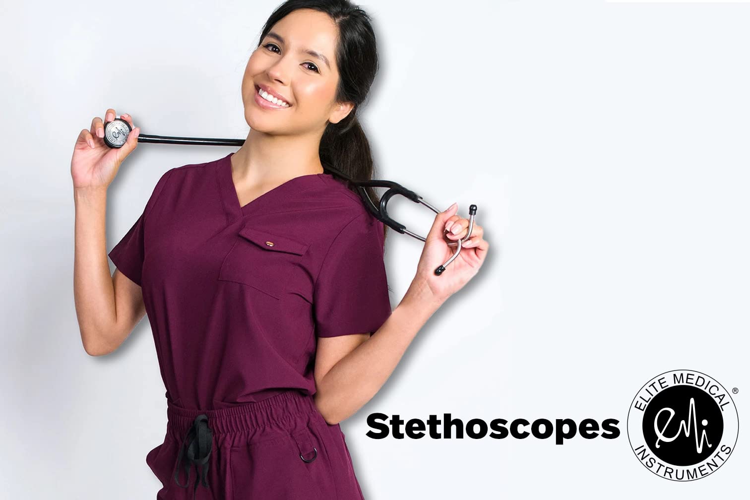 EMI Platinum Series Deluxe Black Cardiology Stethoscope ESC-333 AND EBD-217 Sphygmomanometer Set