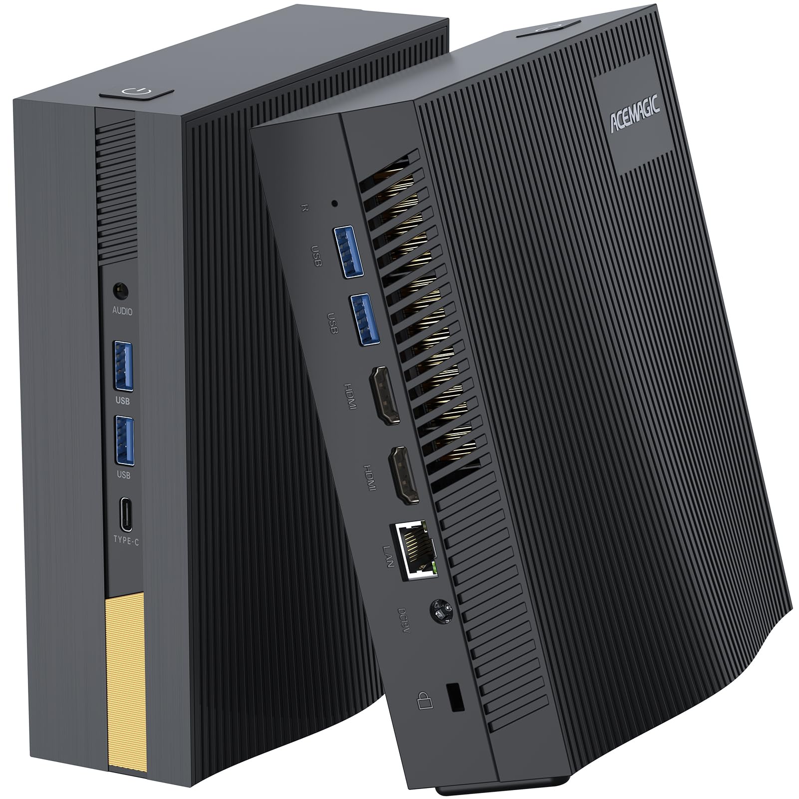 ACEMAGIC Mini PC Intel i7 11800H, 32GB DDR4 1TB NVME SSD Mini Computers, Small Desktop Tower PC Support WiFi 6/BT 5.2/Type C/HDMI/4K Triple Display(8C/16T,24MB Smart Cache,up to 4.6 GHz), AD15