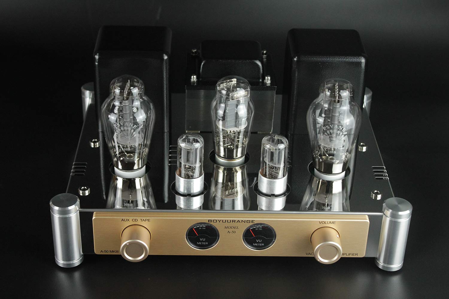 BoyuuRange REISONG A50 MKIII 300B HiFi Intergrated Tube Amplifier Single-end Class A Valve Amp with Tube Cage