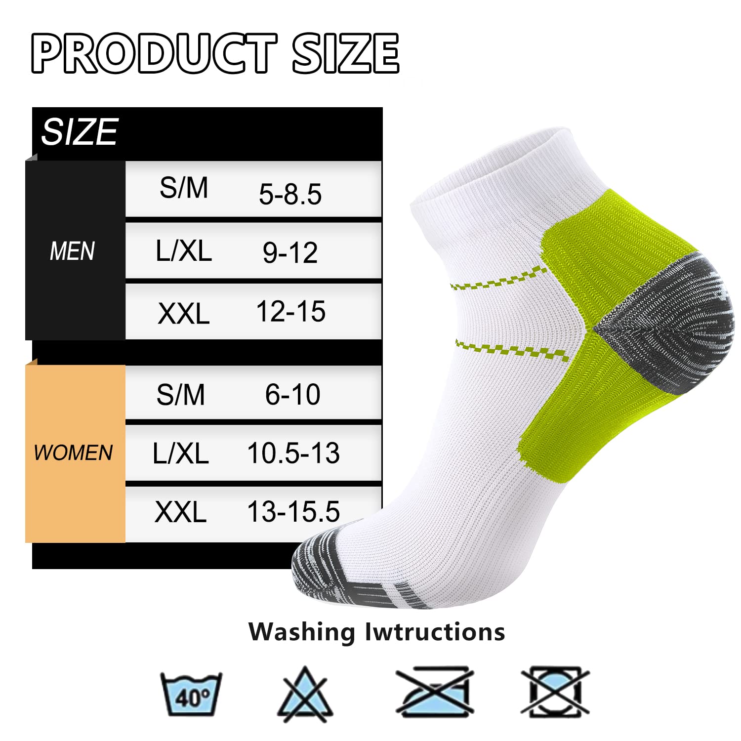 ACTINPUT Compression Socks Plantar Fasciitis for Women Men - 8-15 mmHg Best for Athletic,Support,Flight Travel,Nurses,Hiking
