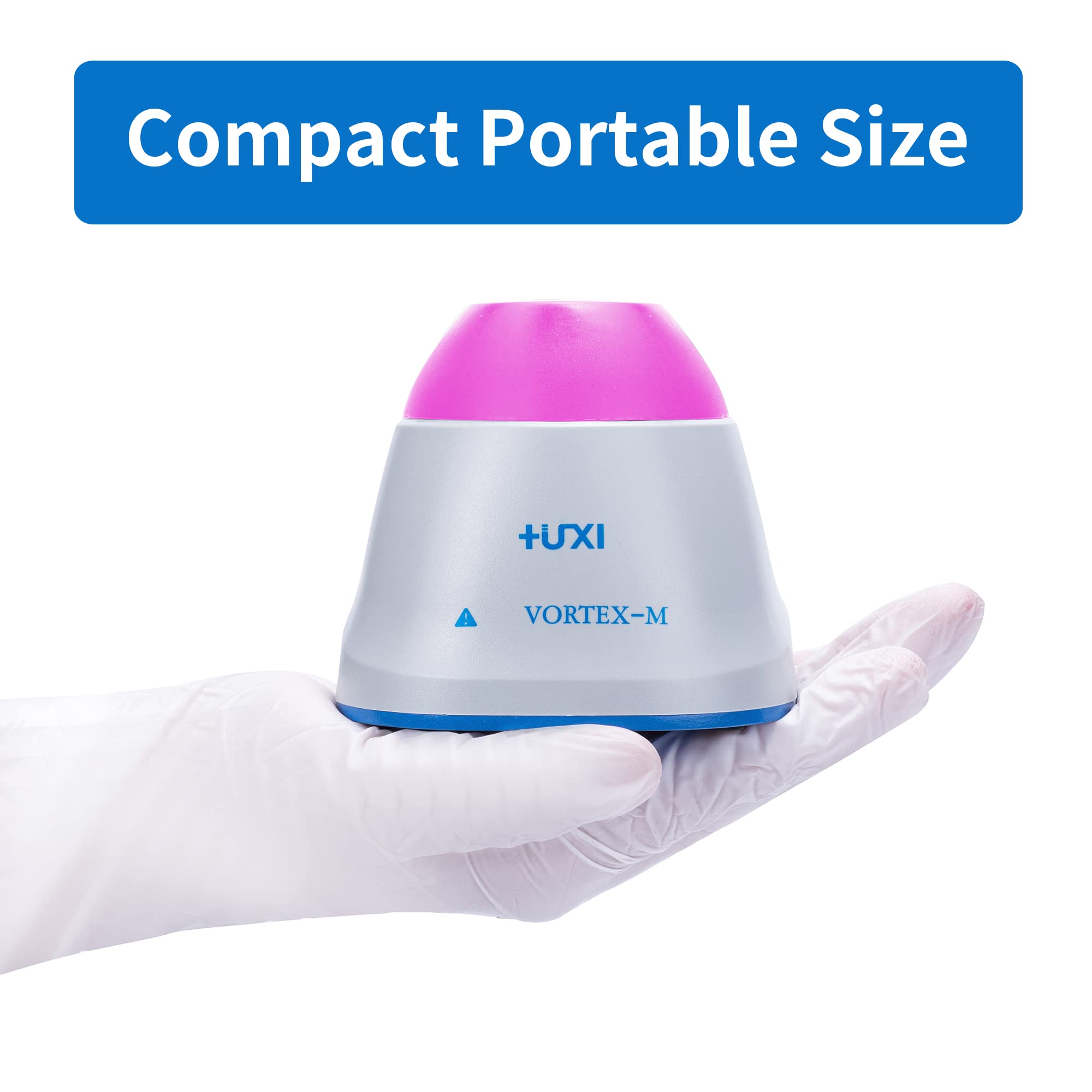 Mini Vortex Mixer HuXi Lab Vortex Shaker, 3000RPM Portable Vortexer with Touch Function for Nail Polish, Eyelash Adhesives, Pigments, Acrylic Paints Mixing, Test Tubes and Centrifuge Tubes 50ML
