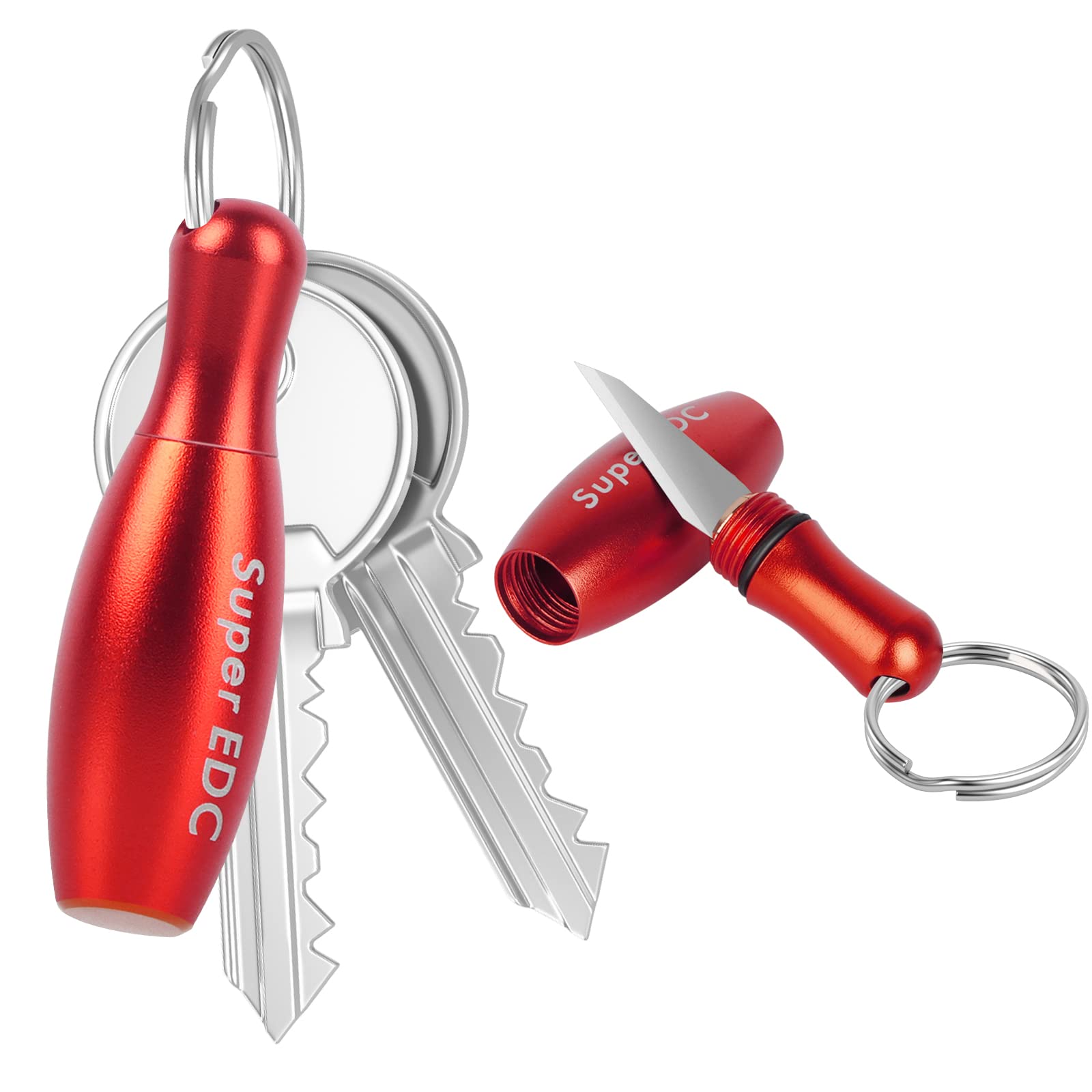 Blinture Package Cutter Opener, Box Cutter, Utility Knife Keychain Accessories, Bowling Keychain Knife, Gift for Men&Women