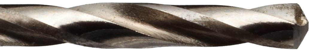 Chicago Latrobe - 57715 150D Series High-Speed Steel Jobber Length Drill Bit Set with Metal Case, Uncoated (Bright) Finish, 118 Degree Conventional Point, Wire Size, 20-piece, #80 - #61