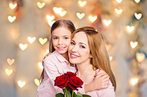 Valentine's Day Backdrop Valentine Love Heart Backdrop Mother's Day Dessert Cake Table Decoration Baby Shower Party Supplies Banner 7x5ft