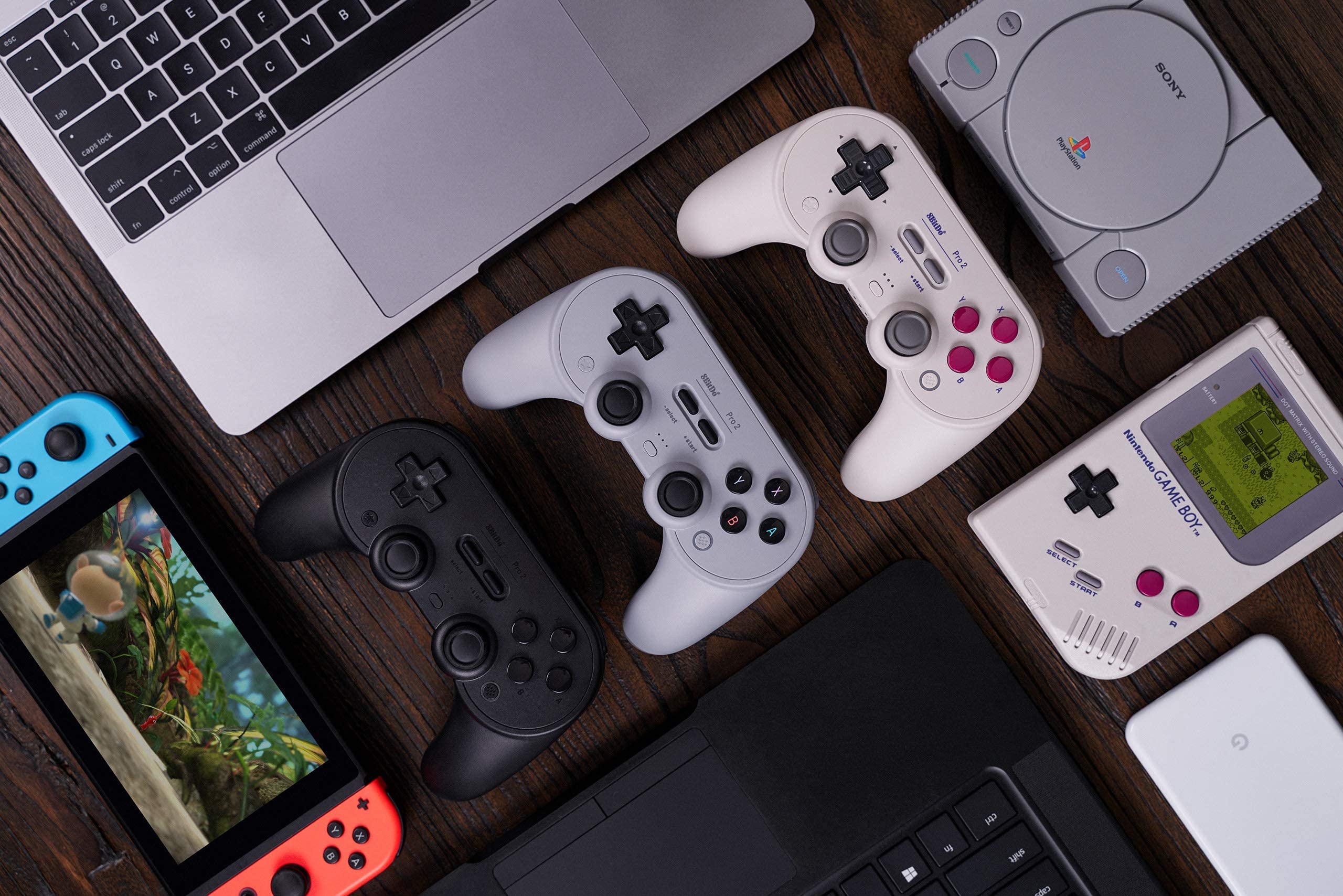 8BitDo - Pro 2 Bluetooth Gamepad - Black (Renewed)
