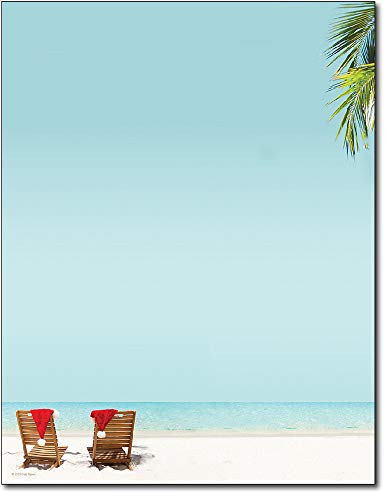 Warm Wishes Beachy Holiday Stationery - 80 Sheets