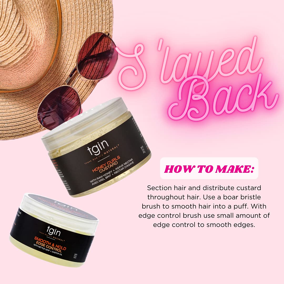 Thank God It's Natural Honey Curls Custard - 12 Oz - For Natural, Dry, Curly, Damaged Hair