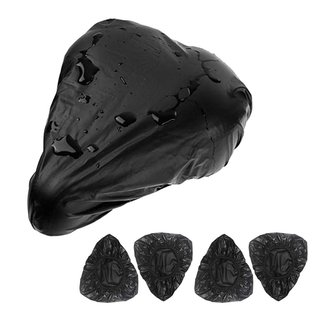 5pcs Bicycle Saddle Rain Cover, Waterproof Bike Seat Rain Cover