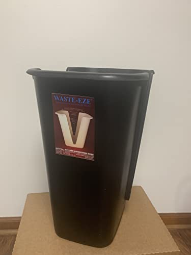 Waste-Eze; Adaptive,13 Gallon Kitchen/Office Trash Can, with Ergonomic, Easy-to-Use Design and Made in The U.S.A. - White