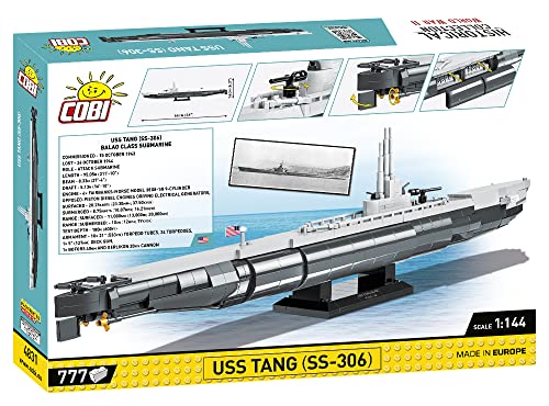 COBI Historical Collection World War II USS TANG (SS-306) Submarine For 9+ years
