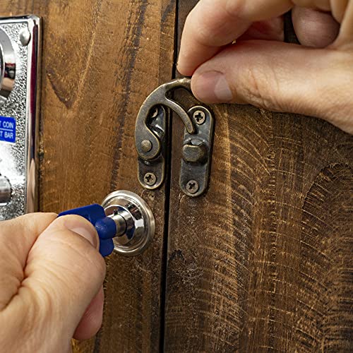 Creative Arcades Full-Size Commercial Grade Wine Barrel Style Pub Arcade Machine | Standard/Medium/Large | Classic Games | 2 Sanwa Joysticks | 2 Stools (Medium, 412 Game, 19" Screen, Wood Finish)