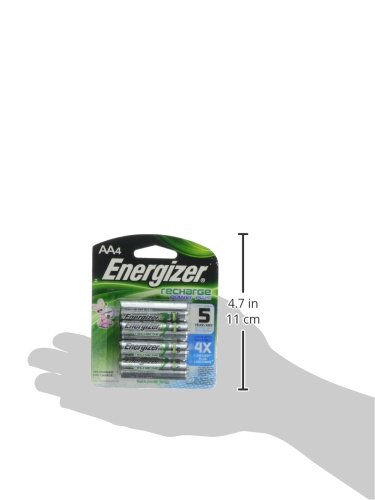 Energizer Recharge Power Plus AA 2300 mAh Rechargeable Batteries, Pre-Charged, 4 Count