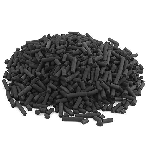 Wave-point 5 lbs Premium Activated Carbon Charcoal Pellets with 5 Filter Media Bags (Free) for Aquarium Fish Tanks Koi Pond Canister Filter Reef Filters