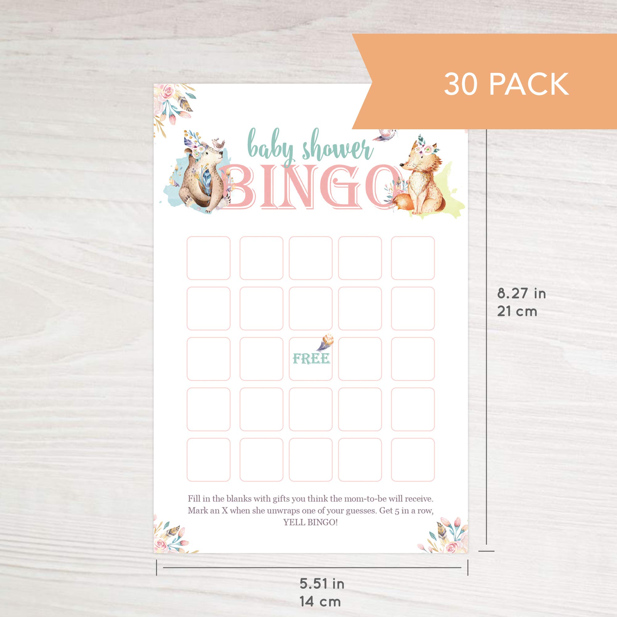 Juniper & Grace Woodland Invitation and Baby Shower Games