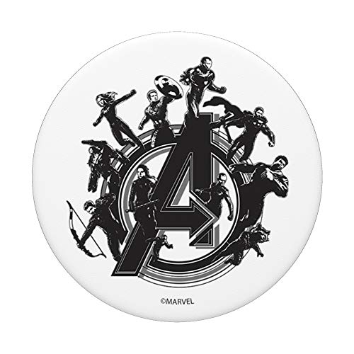 Marvel Avengers Endgame Hero Logo Wrap Around PopSockets PopGrip: Swappable Grip for Phones & Tablets