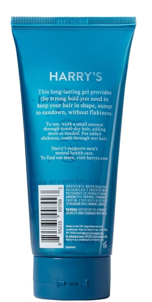Harry's Sculpting Gel, Sets Firm Structure, Firm Hold, 6.7 Oz