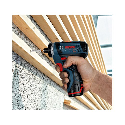 Bosch PS21-2A-RT 12V Max Lithium-Ion 1/4 in. Cordless Pocket Driver Kit (2 Ah) (Renewed)
