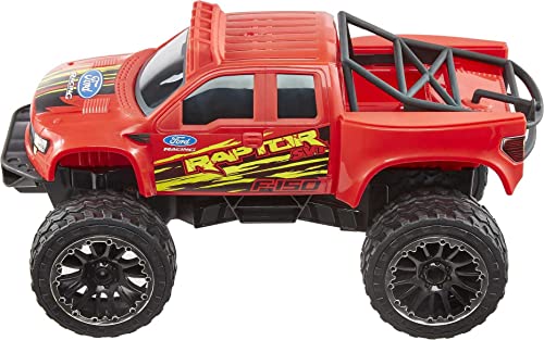 Hot Wheels RC Red Ford F-150, Full-Function Remote-Control Toy Truck, Large Wheels & High-Performance Engine, 2.4 Ghz with Range of 65Ft