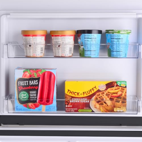Kenmore 30 in. 18.1 cu. ft. Capacity Refrigerator/Freezer with Adjustable Glass Shelving, Humidity Control Crispers, Ice Maker, ENERGY STAR Certified, Black