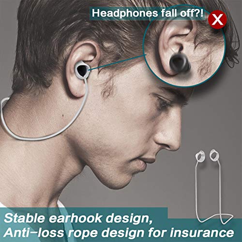 LICHIFIT Anti-Lost Strap Hanging Neck Rope Soft Silicone Headset Waterproof Sports Accessories for Samsung Galaxy Buds 2019