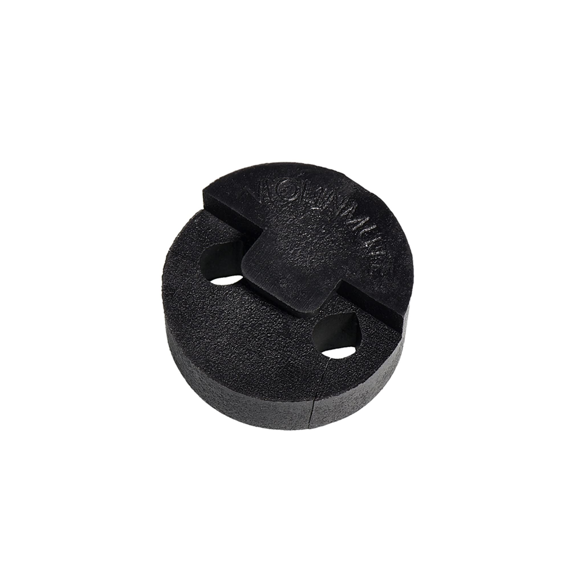 4 Pack Violin Mute Small Viola Mute, Practice Mute Silencer, Round Tourte Style, Black Rubber