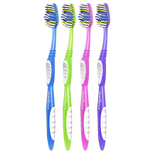 Colgate Extra Clean Full Head Toothbrush, Medium - 4 Count (Pack of 3)