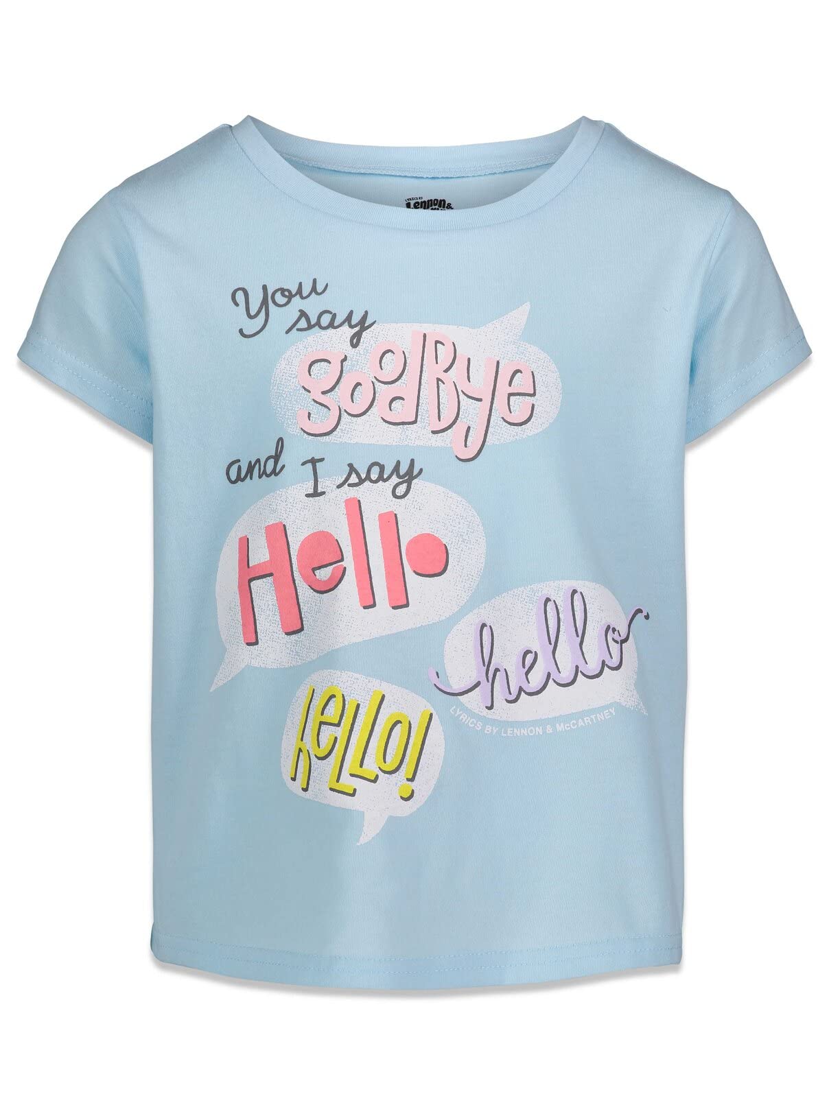 Lyrics by Lennon and McCartney Lennon & McCartney Infant Baby Girls 5 Pack T-Shirts The Beatles 18 Months