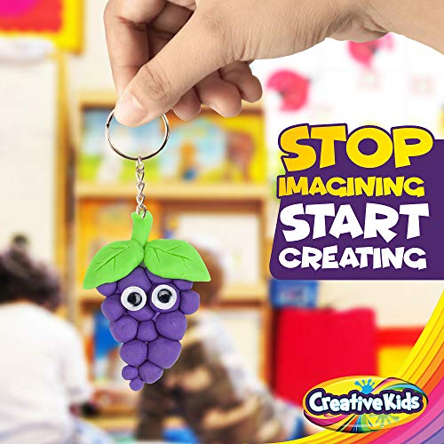Creative Kids Air Dry Clay Modeling Crafts Kit for Children - Super Light Nontoxic - 30 Vibrant Colors & 3 Clay Tools - STEM Educational DIY Molding Set β Gift for Boys & Girls 4+