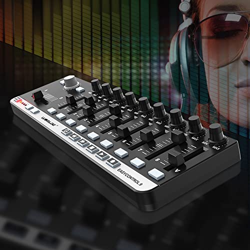 Btuty Portable Mini USB 9 Slim-Line Control MIDI Controller Keyboard Controller