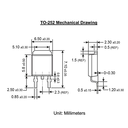 5Pcs SSD12P10 TO-252 P Mosfet 100V 10A