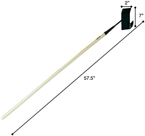 Kwik Edge Tool - Garden Edger Weeder - Soil Cultivator - Hoe Long Handle Grass Flower Backyard Gardening Tool