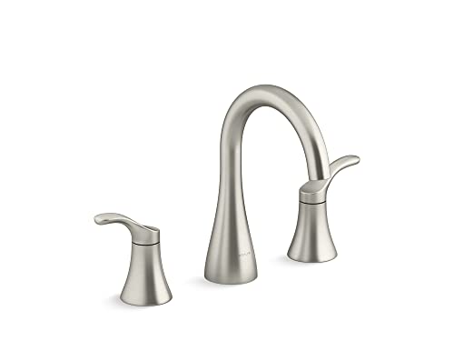 Kohler 27390-4K-BN SIMPLICEĀ® Widespread bathroom sink faucet, 1.0 GPM, Vibrant Brushed Nickel